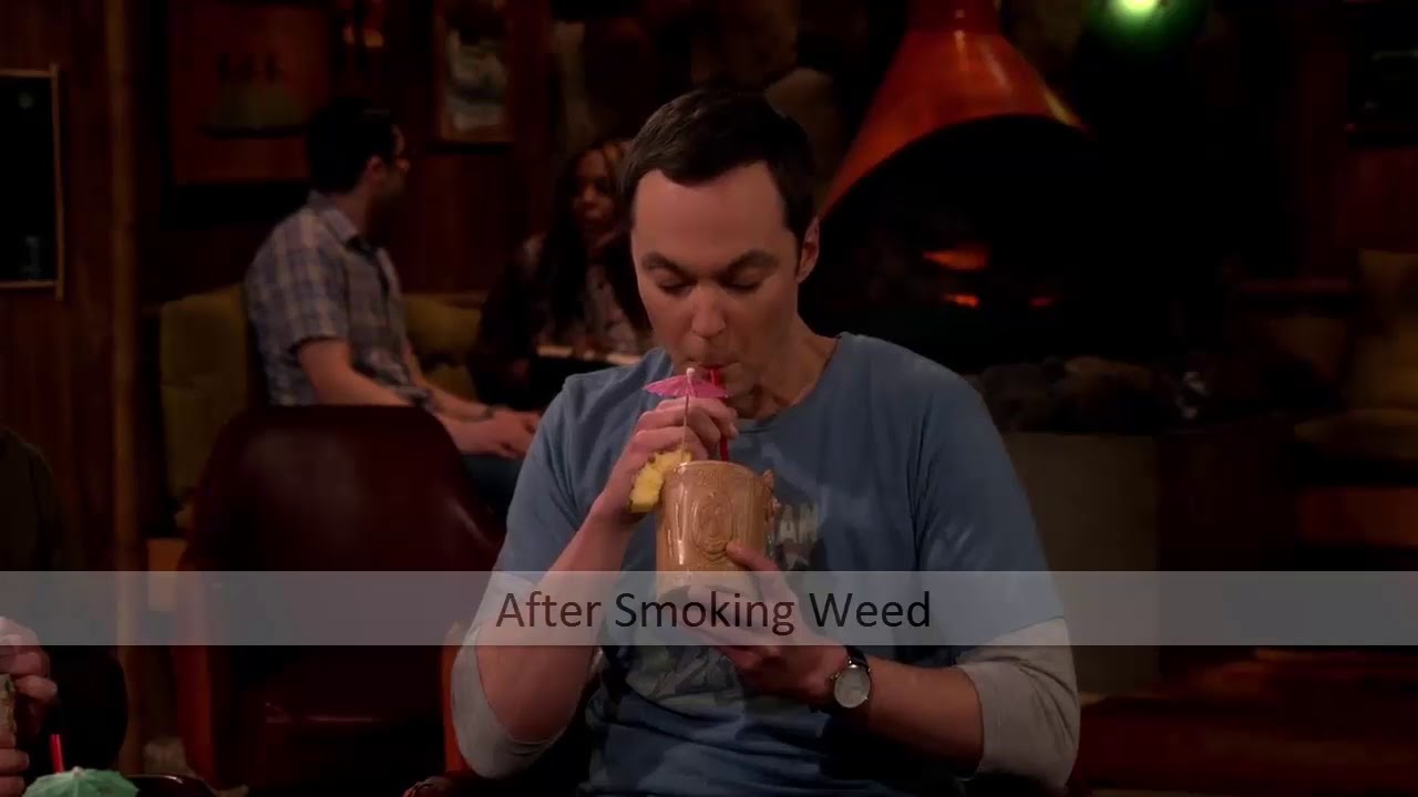 Sheldon Cooper smoking weed - YouTube