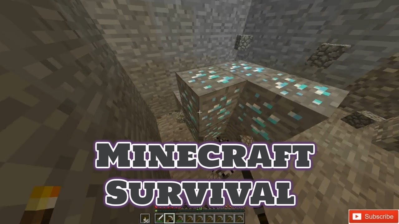 [3] DIAMONDS!!! | Minecraft Survival - YouTube