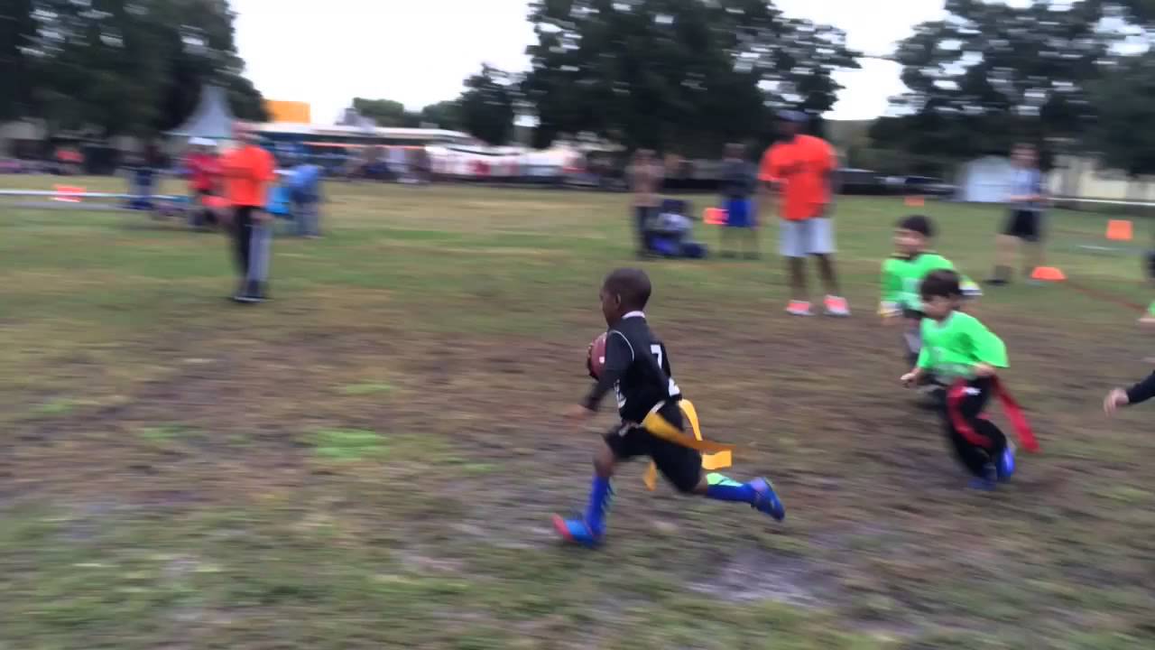 Pre-k Flag football - YouTube