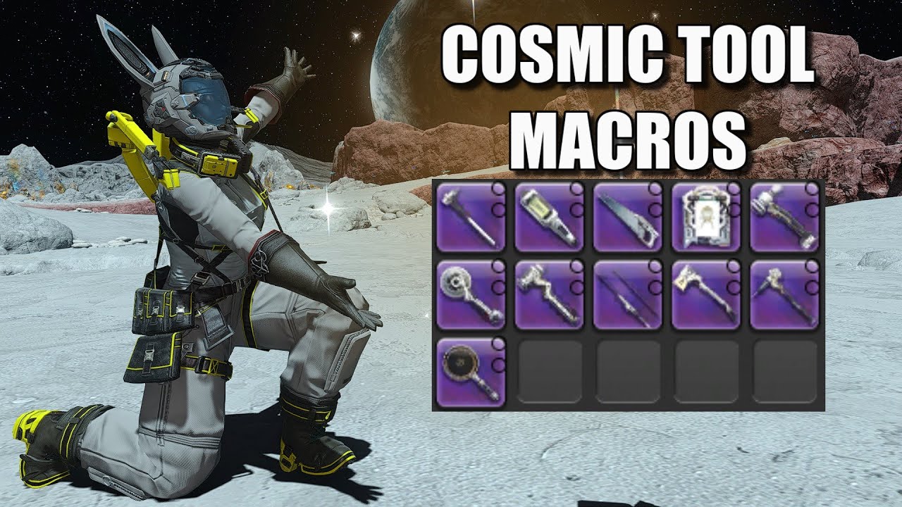 GOLD STAR MACROS - FFXIV Cosmic Exploration Crafting Missions - YouTube