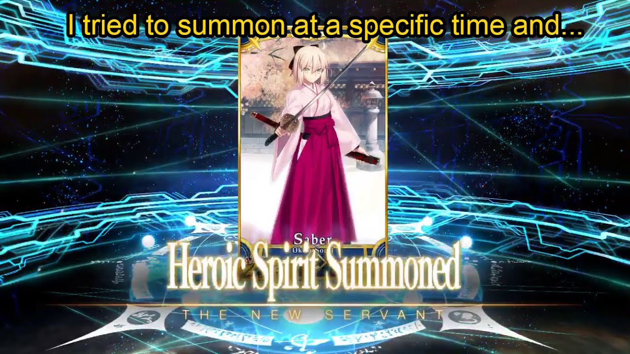 【FGO】I tried to summon at a specific time and... - YouTube