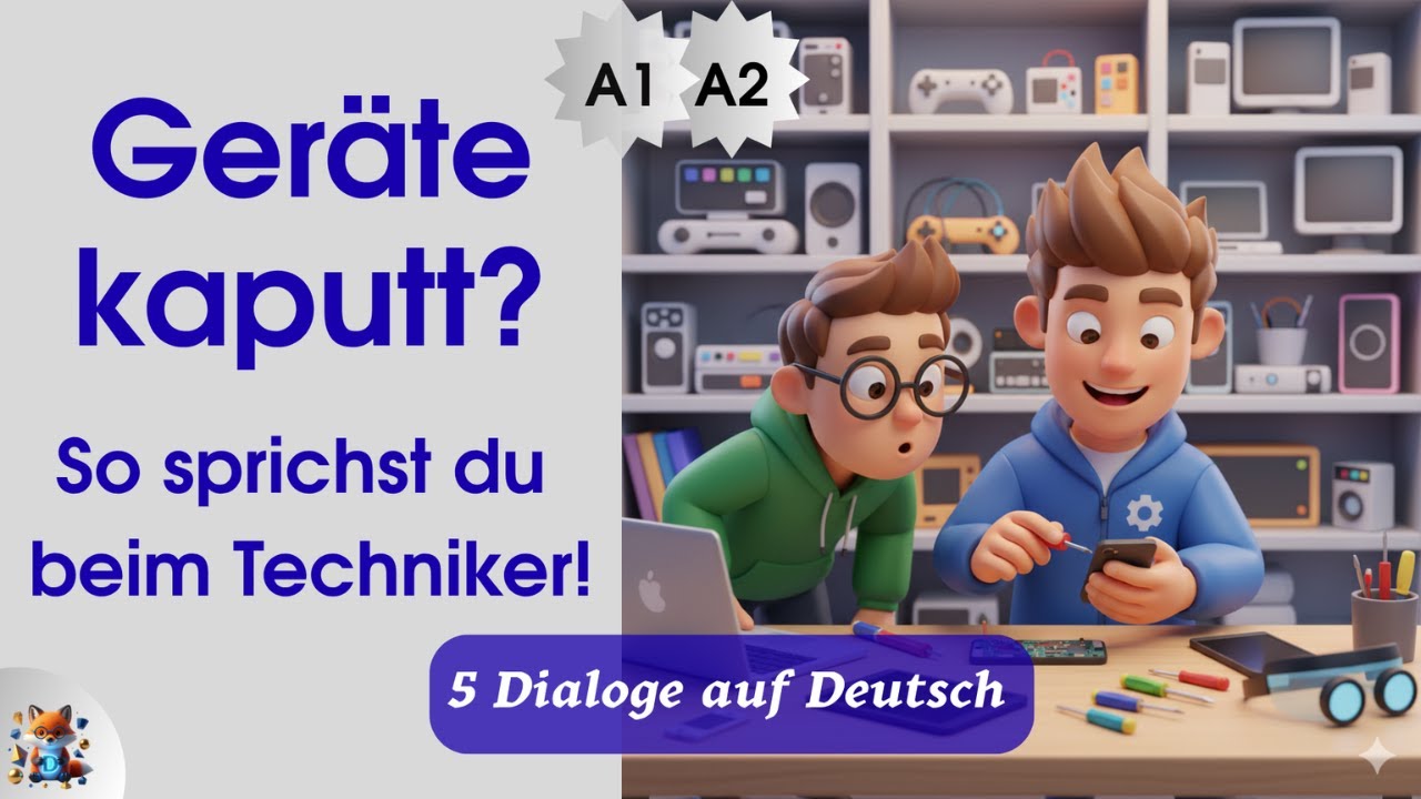 Geräte kaputt? (A1–A2) | Talking to a Technician: How to Report Repairs ...