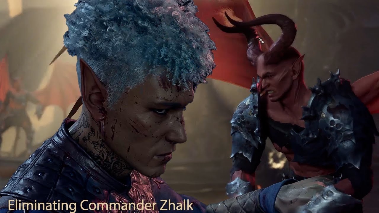 Eliminating Commander Zhalk (Baldur's Gate 3) - YouTube