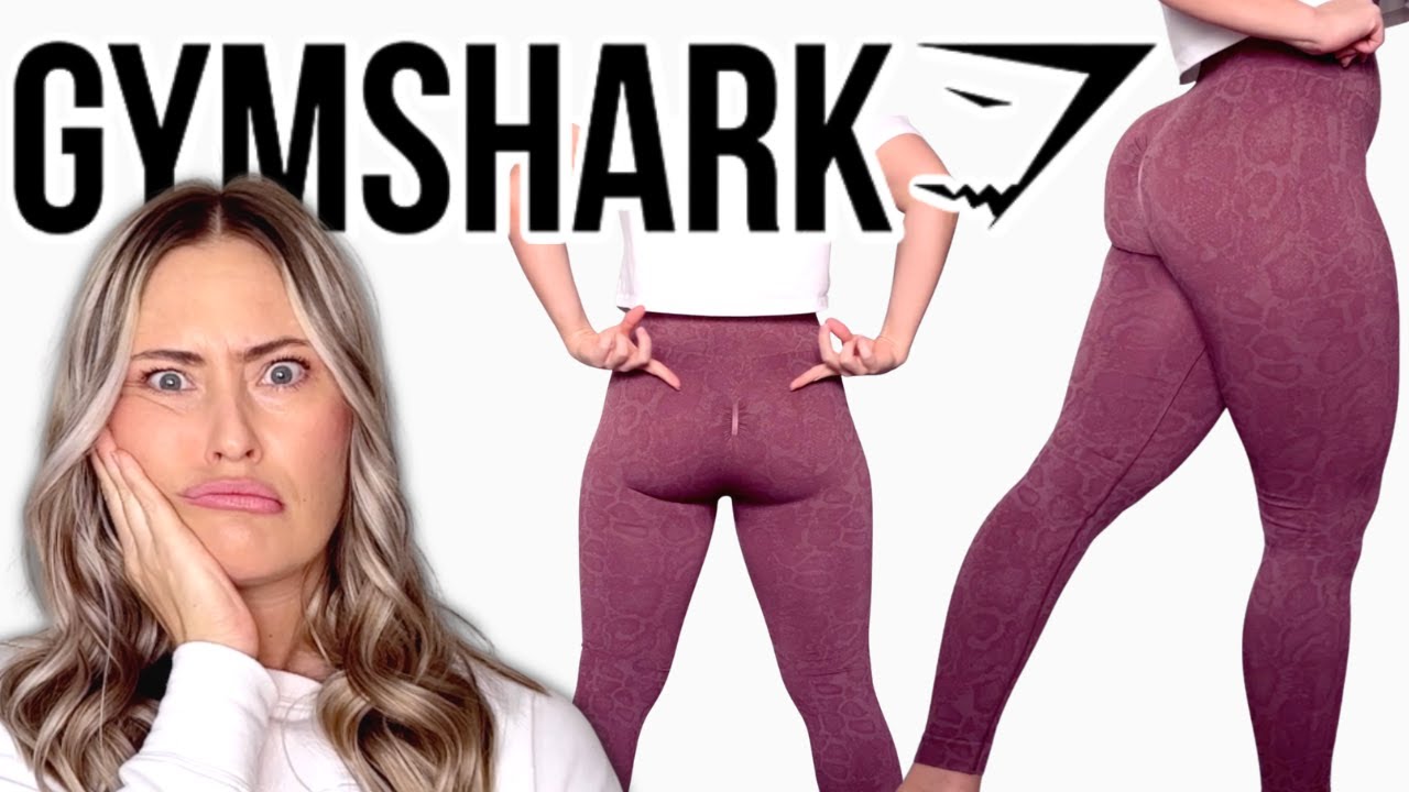 NEW GYMSHARK LEGGING TRY ON REVIEW / ADAPT ANIMAL SEAMLESS LEGGINGS ...