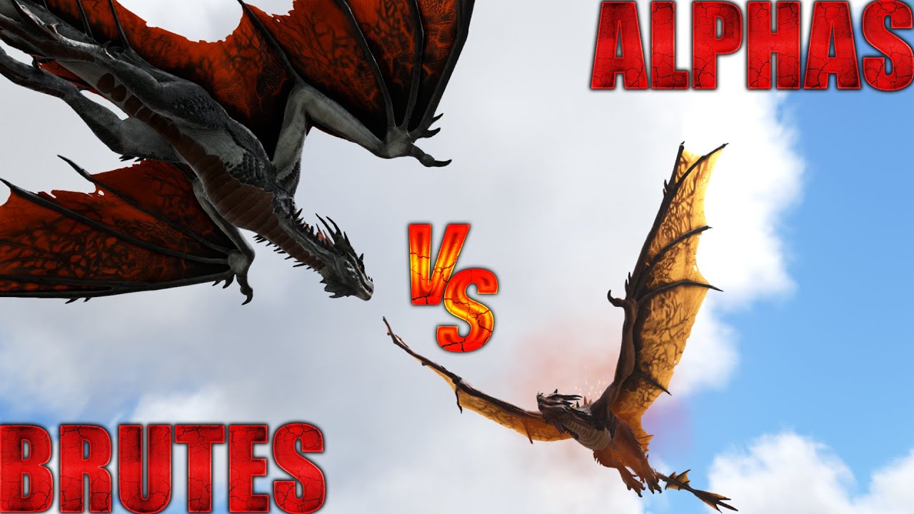 Ark Brute Dinos vs Alpha Dinos || Ark Battle - YouTube