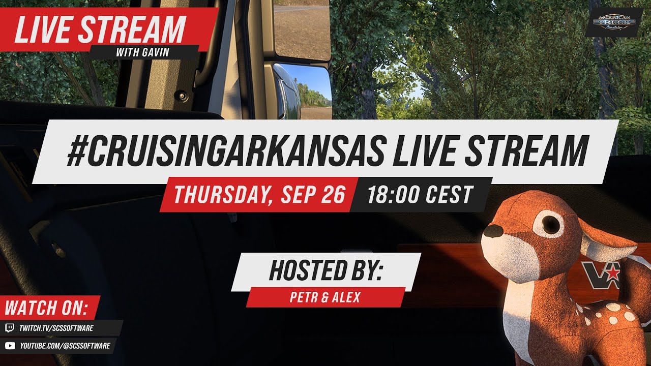#CruisingArkansas with Gavin, Petr & Alex | SCS Software 🚛🚛 - YouTube