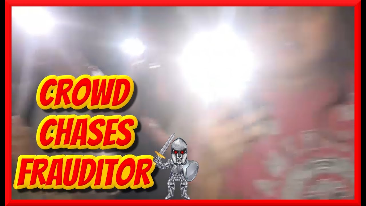 The Public Turns On a Frauditor as He Runs Away - YouTube