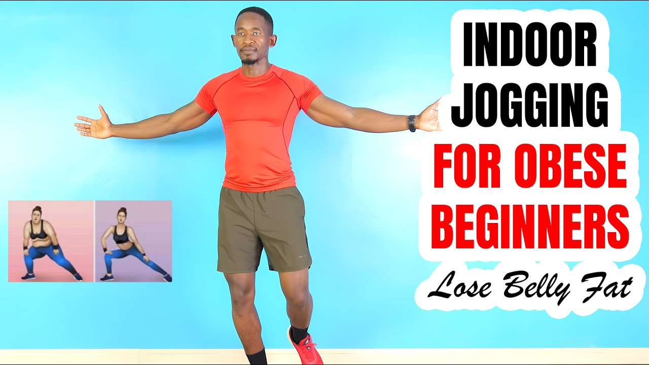 INDOOR JOGGING FOR OBESE BEGINNERS - Lose Belly Fat in 20 Minutes ...