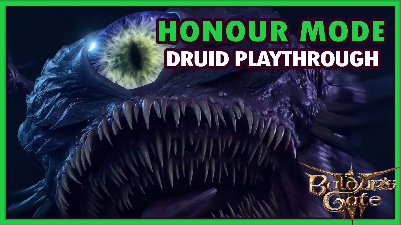 Baldurs Gate 3 Honour Mode Druid Playthrough Part 25 Youtube
