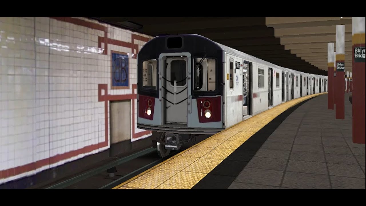 OpenBVE: NYCT Subway R142A 6 Train Roundtrip from Brooklyn Bridge to ...