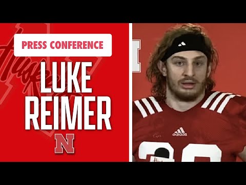 Nebraska Football Linebacker Luke Reimer spring ball press conference I ...