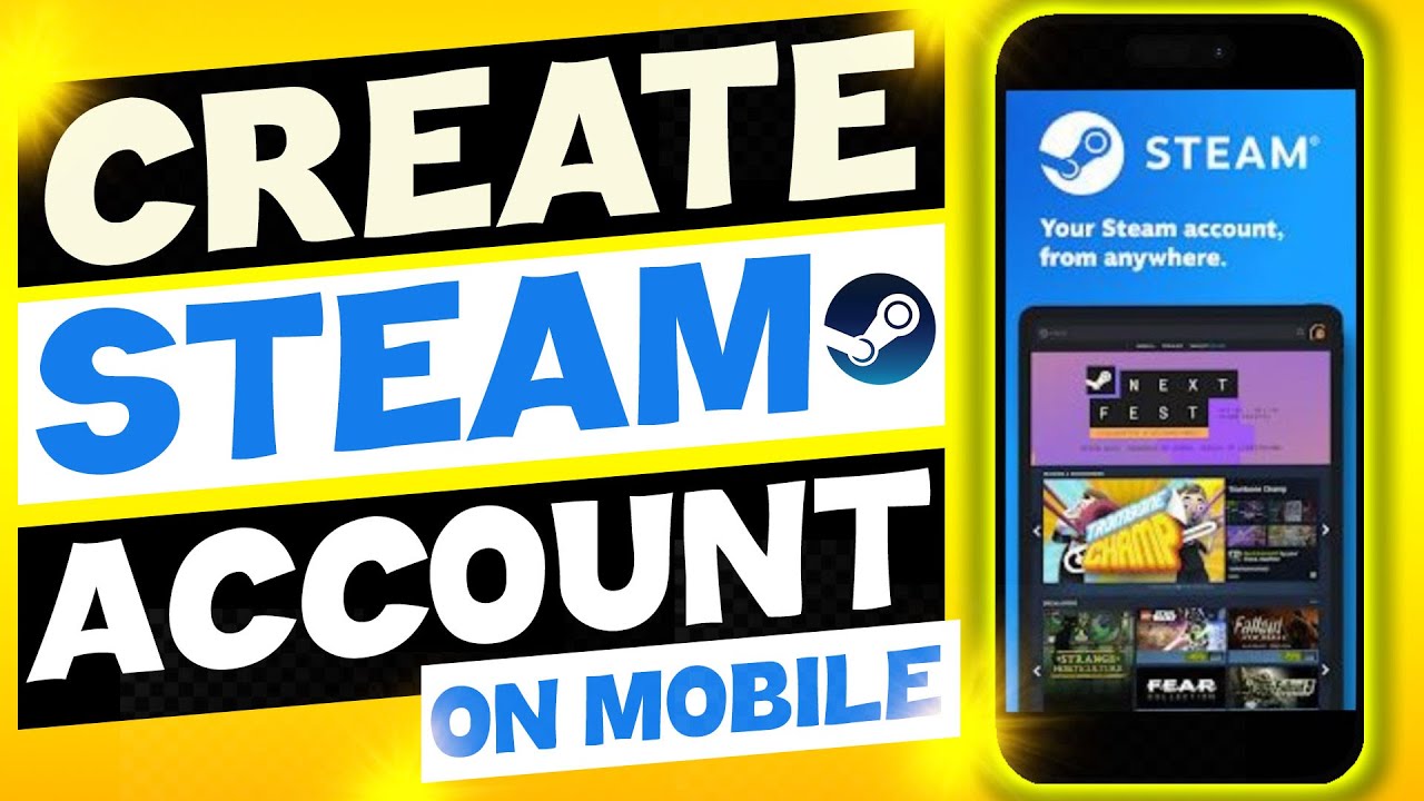 How To Create Steam Account On Mobile - YouTube