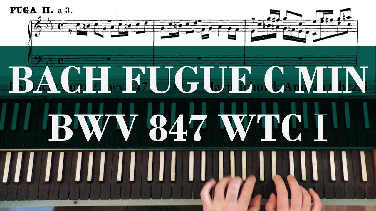Bach - WTC I Fugue no. 2 in C minor BWV 847 - YouTube