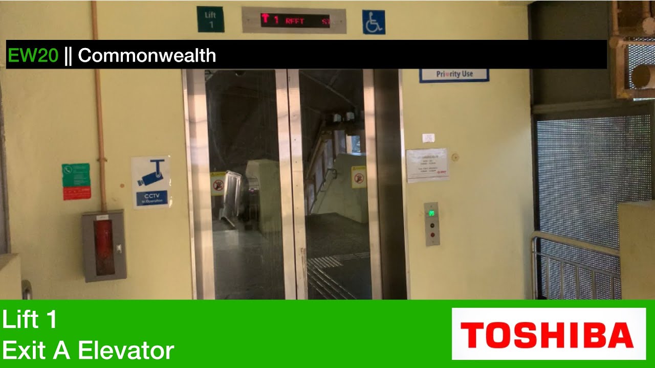 Commonwealth MRT Station || Toshiba Elevator (Lift 1 | Exit A) - YouTube