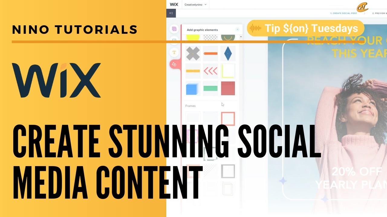 Create Stunning Social Media Content with Wix - Tip on Tuesdays - Wix ...