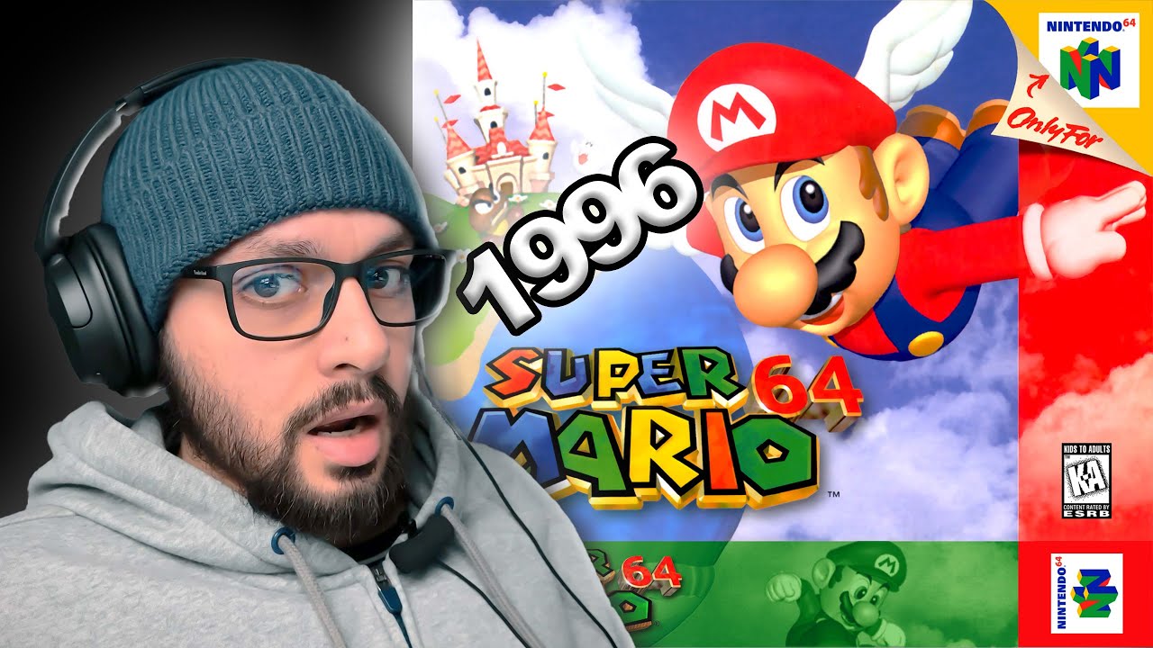 It's a-me, Mario! First Time Playing Through Super Mario 64 1996 N64 ...