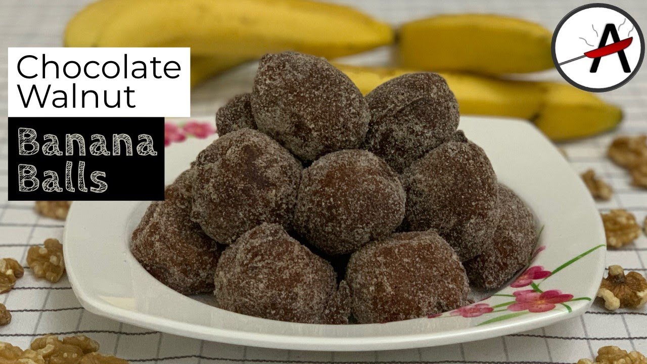 Chocolate Walnut Banana Balls|Cekodok Pisang Coklat Walnut| Chocolate ...