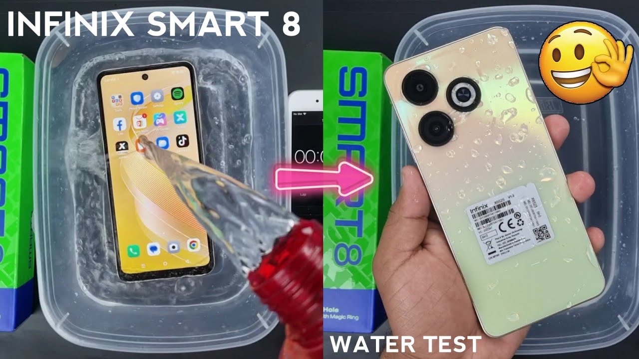 Infinix Smart 8 Water Test 💦💧| Will it Survive Or Dead? - YouTube