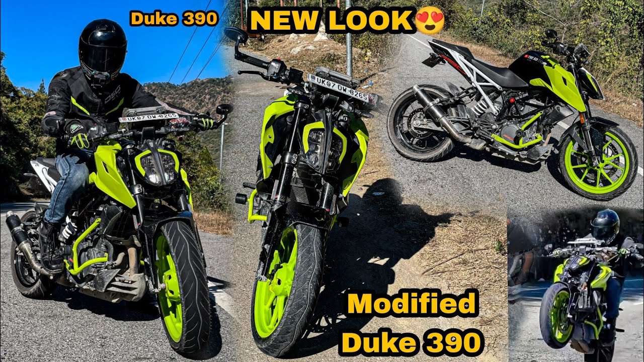Finally Modified my Duke 390 with Super Duke X3 Kit in Neon Colour 😍 ...