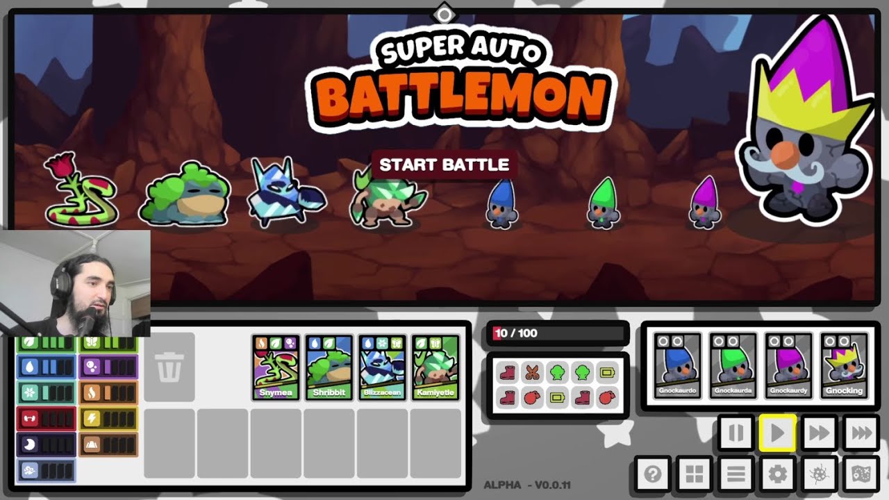 Trying to Stack Regen Super Auto Battlemon Demo Part 2 - YouTube