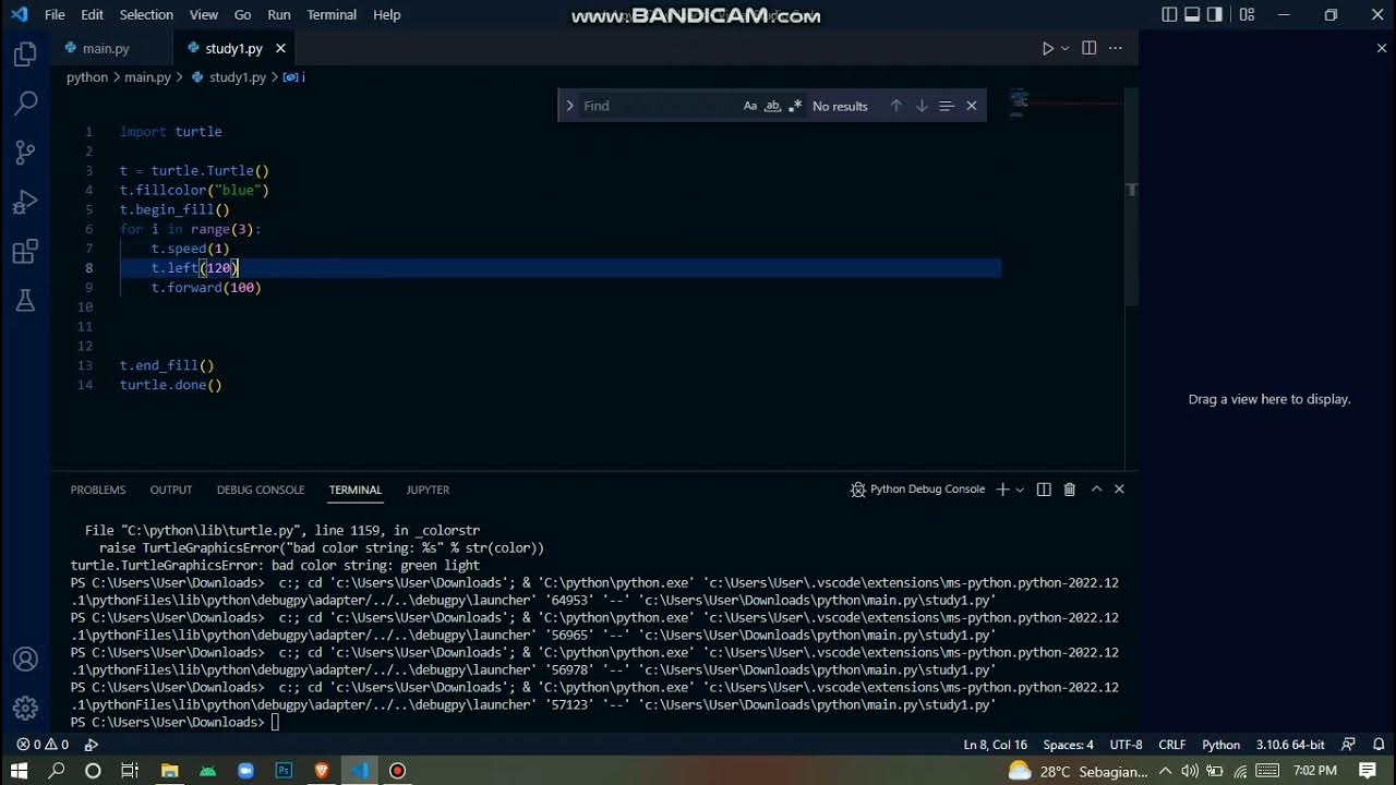 Tugas Python Turtle - YouTube