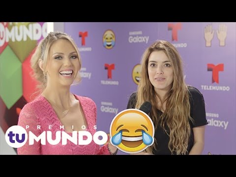¡Daniela Navarro crearía un emoji celoso! | Premios Tu Mundo | Entretenimiento