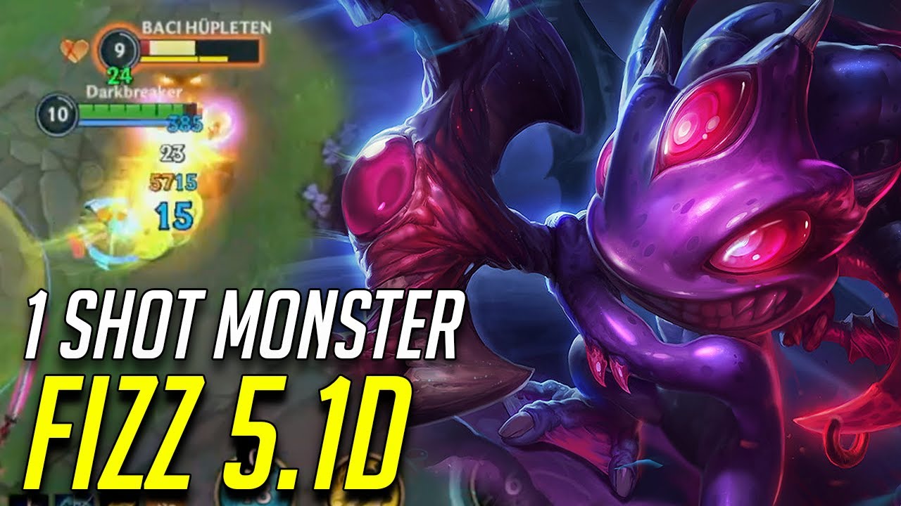WILD RIFT FIZZ LATE GAME 1 SHOT MONSTER IN 5.1D - YouTube