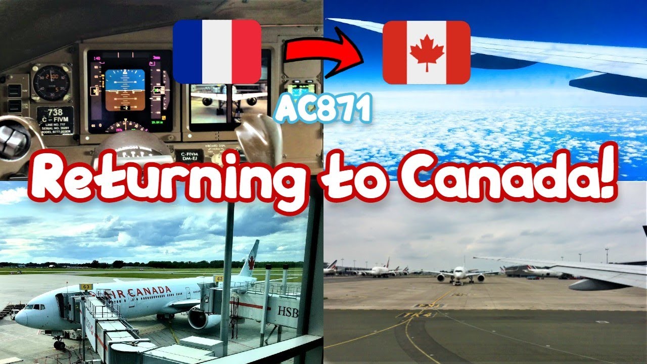 Returning to Canada! Air Canada flight 871 - Trip Report - YouTube