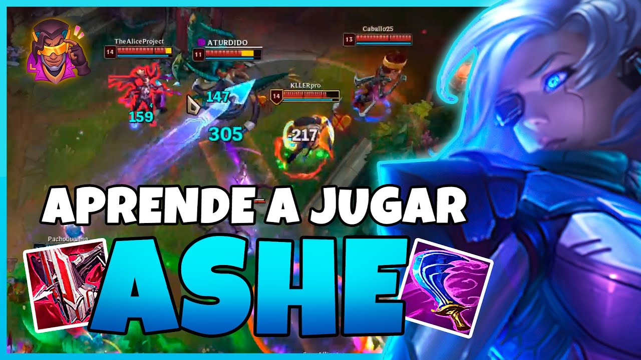 💥APRENDE a JUGAR ASHE RÁPIDO 🚀 | PARTIDA DIDÁCTICA ASHE ADC S11 - GUÍA ...