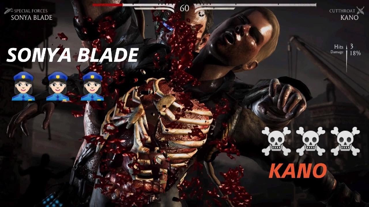 Mortal Kombat X SONYA BLADE VS KANO - YouTube