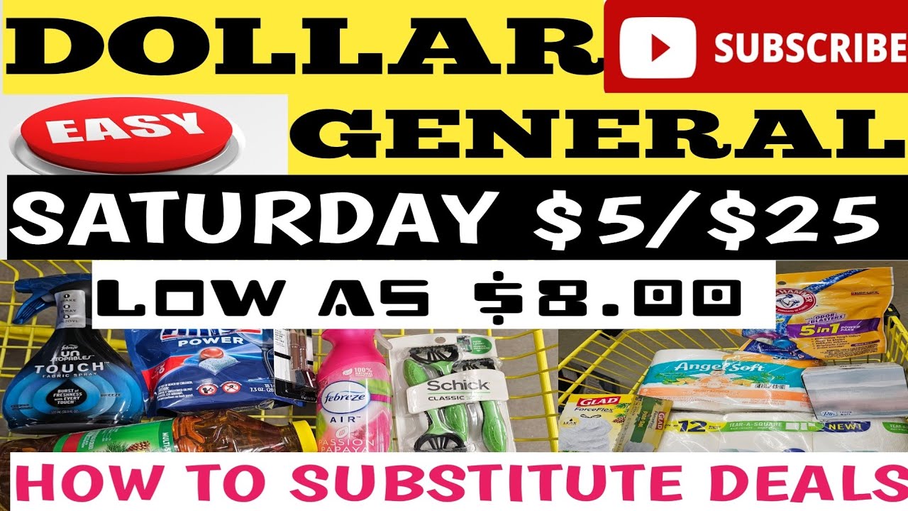 5/4/2023 DOLLAR GENERAL SATURDAY 5 OFF 25 DEALS LOW AS $8.00 OUT OF ...