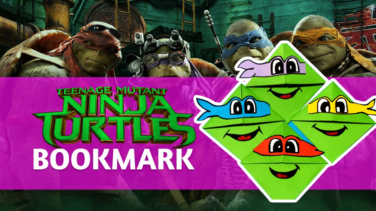 DIY - (Time-Lapse) Ninja Turtles Corner Bookmark - YouTube