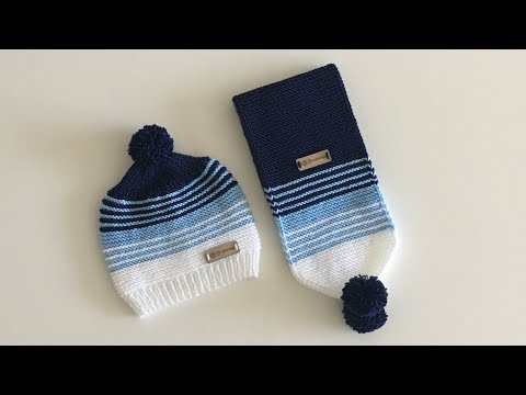 3 Renkli Haroşa Şapka Ve Atkı Yapımı