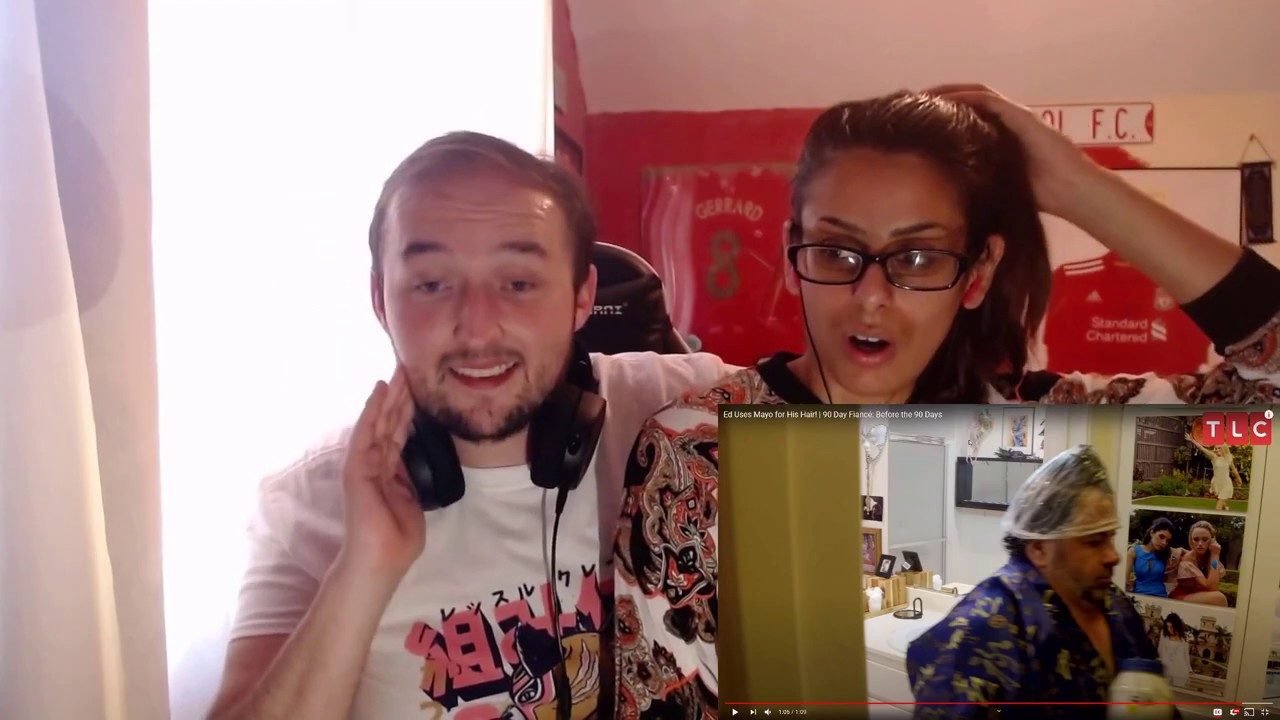 No Neck Ed puts Mayo in his Hair WTF Reaction! 90 Day Fiance - YouTube