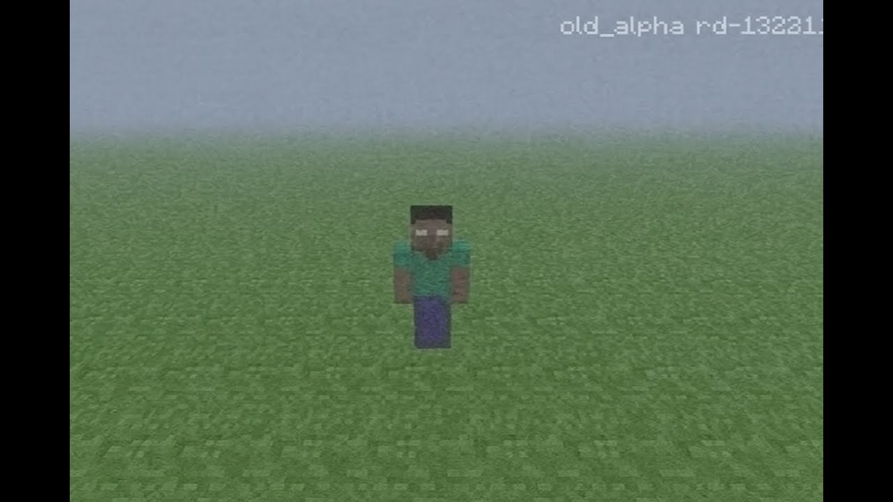 Minecraft version old_alpha rd-132211 is eerie - YouTube