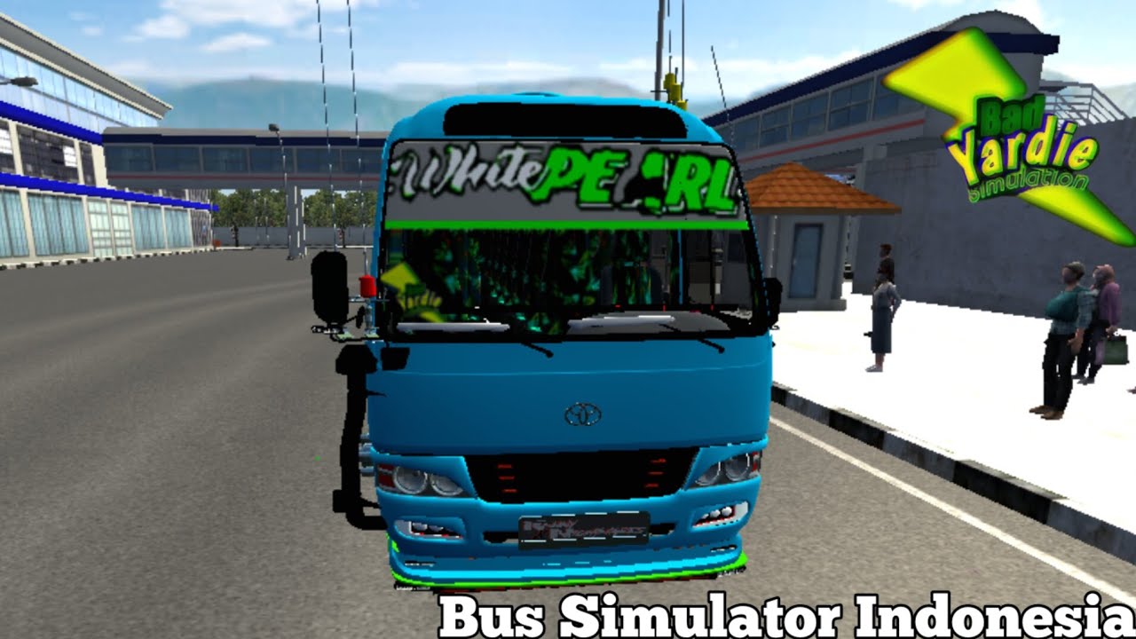 White Pearl || Bussid Livery || Toyota Coaster Mod || Bussid - YouTube
