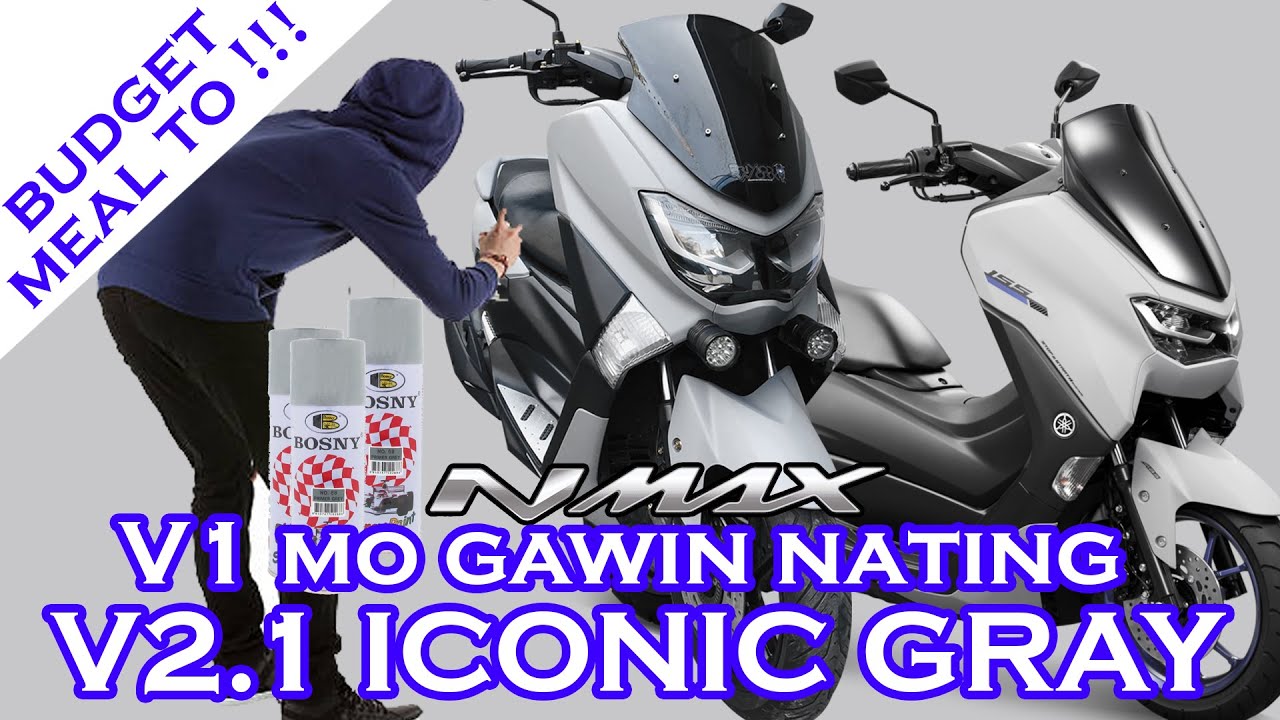 Nmax V1 155 Fairings Repainting | ICONIC GRAY V2.1 LOOK | HOW TO ...