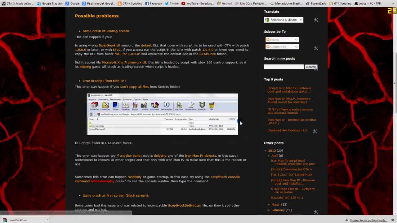 Iron Man IV script - Manual de instalação (PT-BR) - YouTube