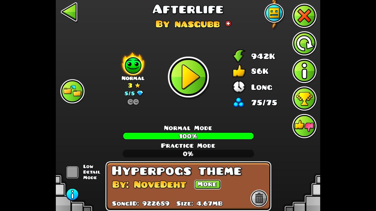 "Afterlife" 100% (normal) by nasgubb | Geometry Dash - YouTube