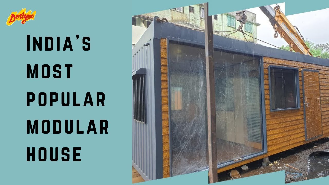 India's most popular modular house and it's lifting process. - YouTube
