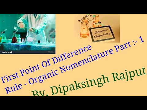 First Point Of Difference Rule - Organic Nomenclature - part :- 1 - YouTube