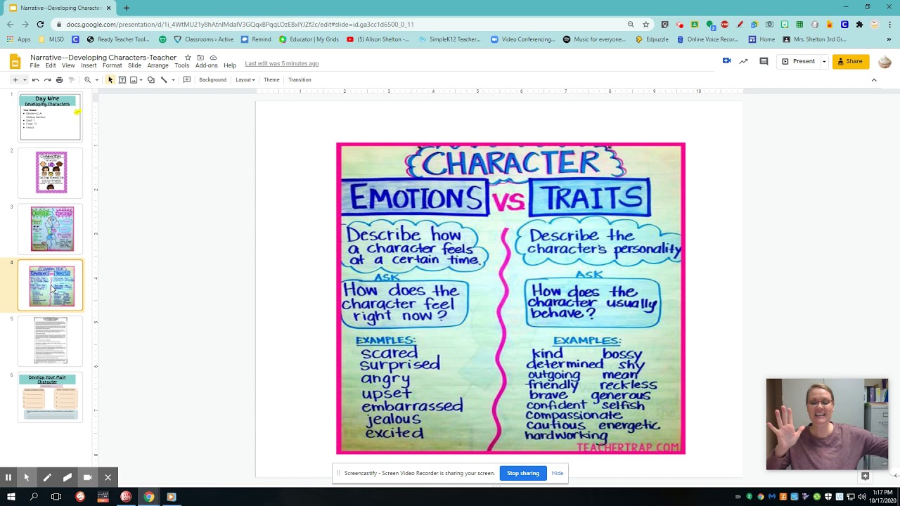 Narrative Writing-Developing Characters - YouTube