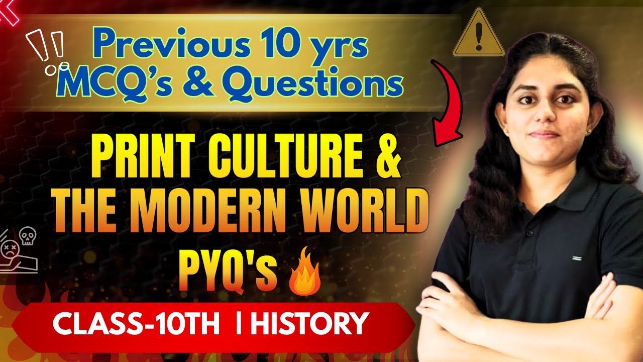 🖨️ Print Culture & the Modern World | Class 10 History LIVE 🔴 ...