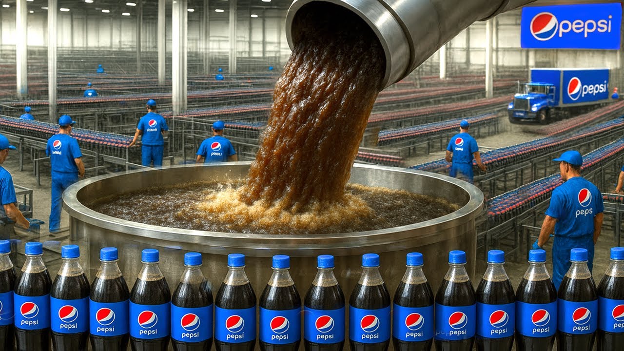 HOW Pepsi is MADE 🥤 | Inside Pepsi’s Mega Factory 🥤 - YouTube