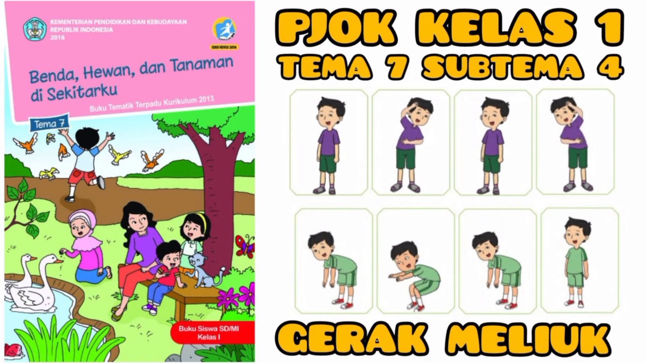 PJOK KELAS 1 TEMA 7 SUBTEMA 4 GERAK MELIUK - YouTube