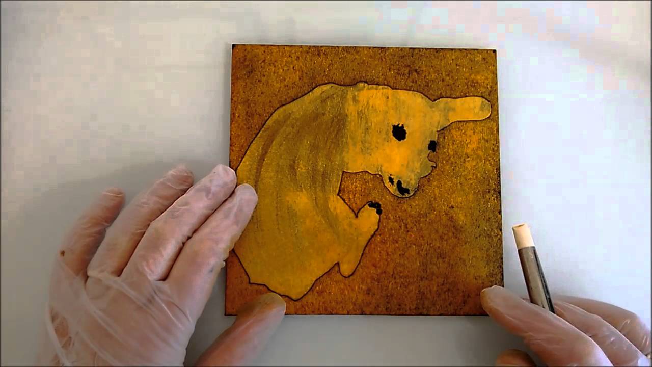 'Velvet Ears': a collagraph monoprint by Jane Duke - YouTube