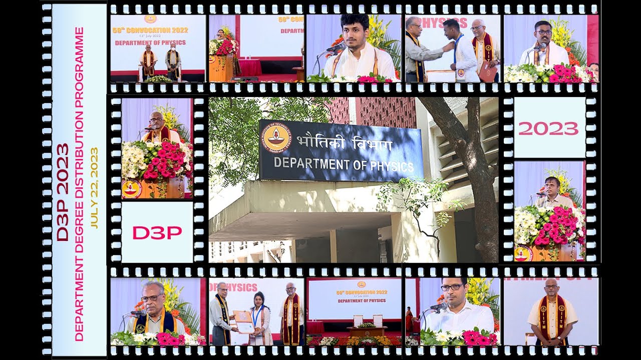 IIT Madras - Physics D3P - 60th Convocation 2023 - YouTube