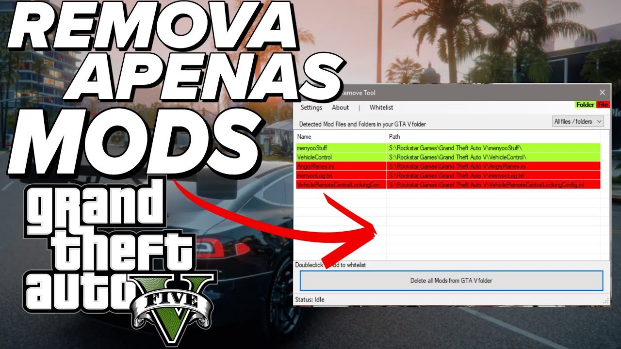 COMO REMOVER APENAS OS MODS NO GTA V SEM DESINSTALAR O JOGO POR ...