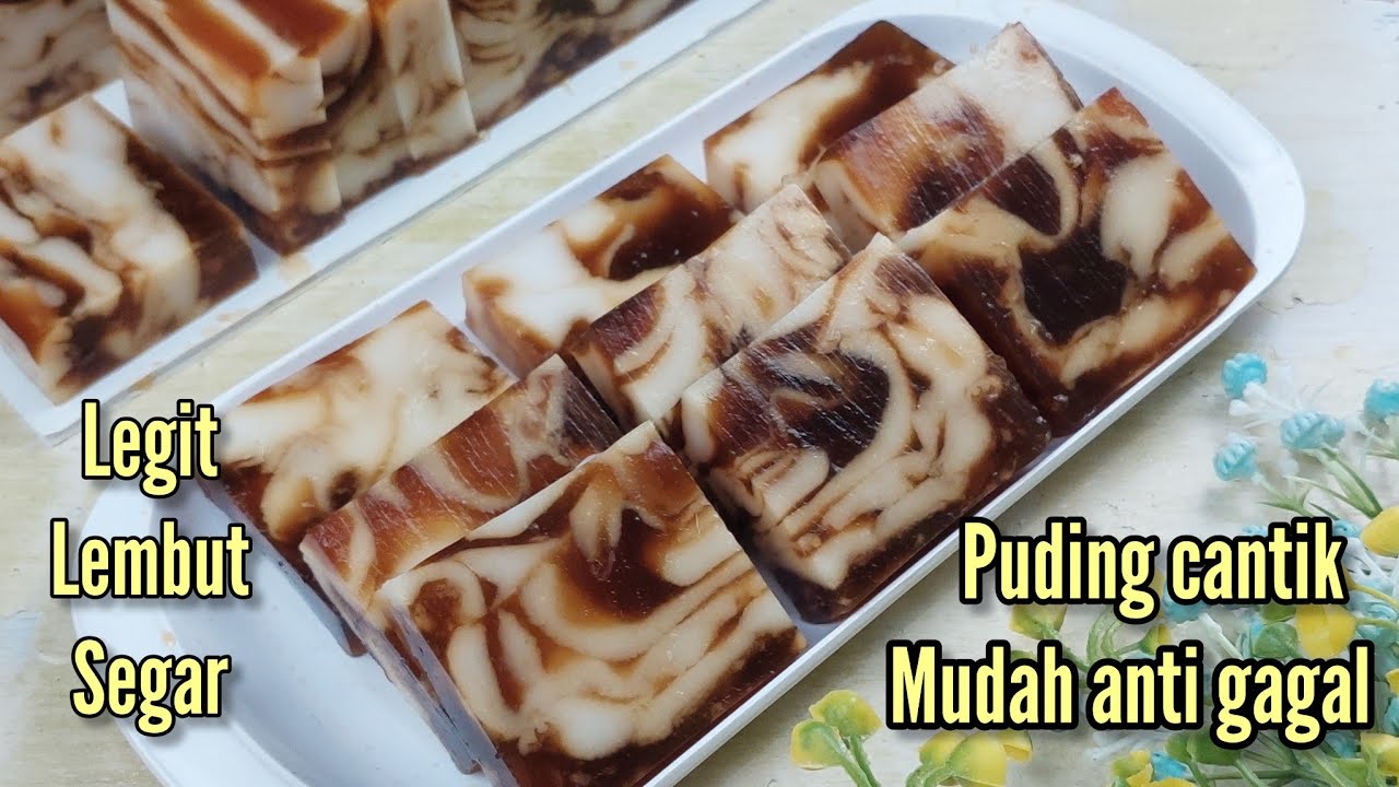 Resep Puding Marmer Gula Merah Santan Mudah Enak Legit Lembut Dan Segar ...