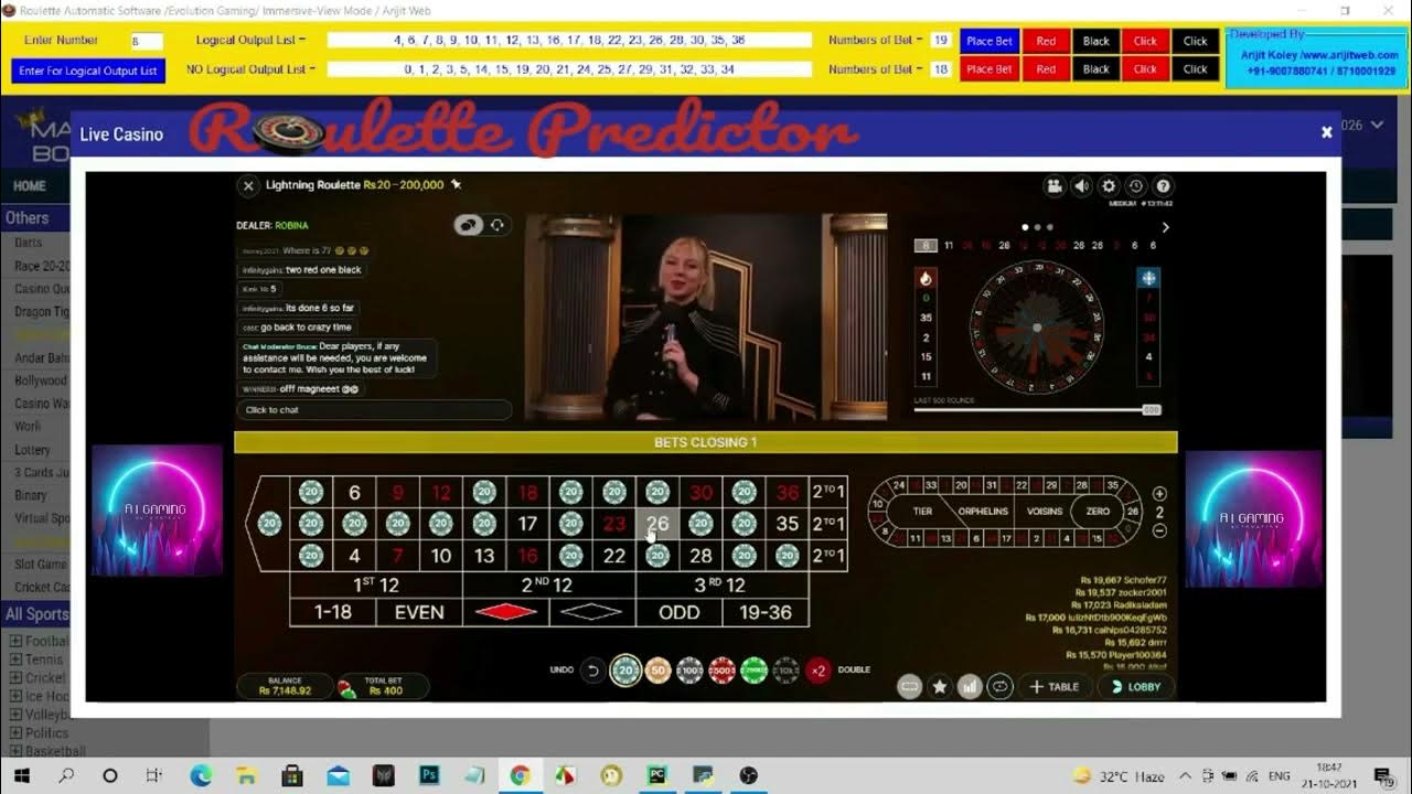 Roulette Automatic Number Prediction Software for all Online Roulette ...